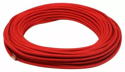 Câble textile rond Rouge' 2x0.75mm², roule de 25 m - Girard Sudron 237886